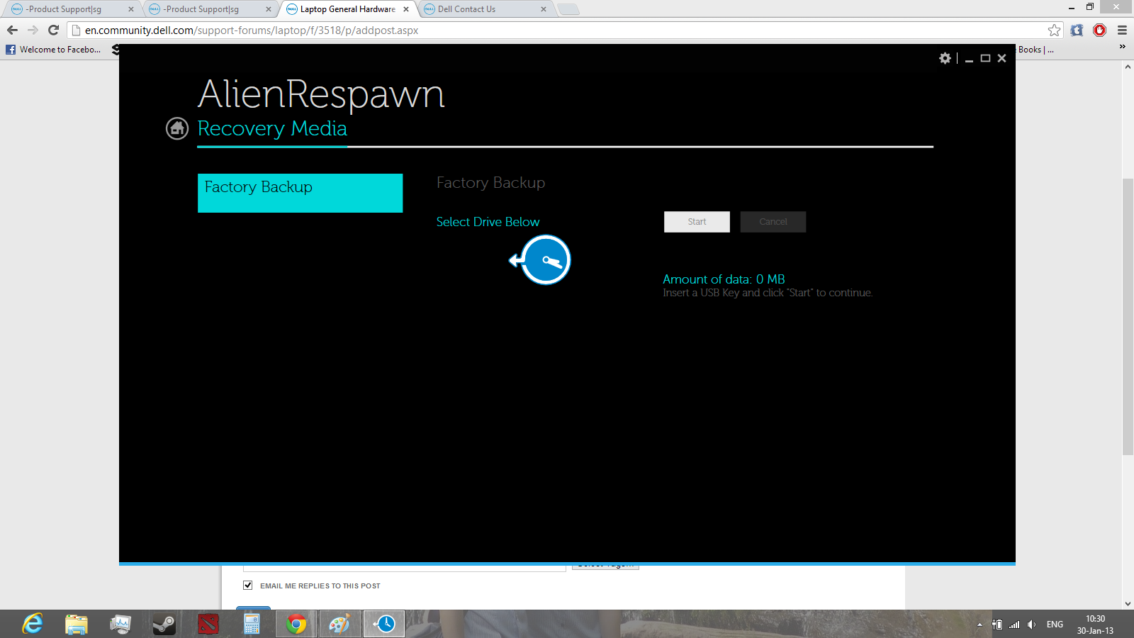 ‎Alienware M14X R2 Cache and Recovery Media problem | DELL Technologies