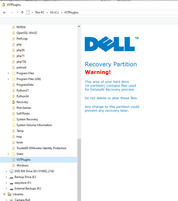 ‎How to disable Dell Recovery Partition Warning | DELL Technologies