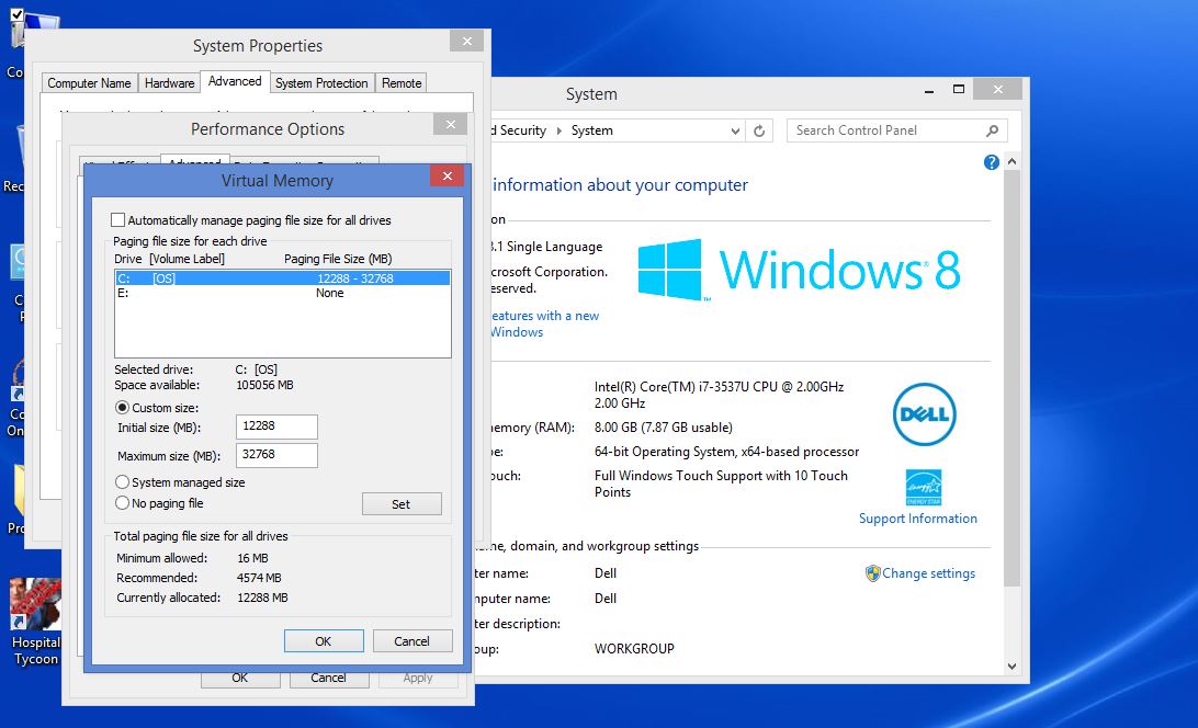 ‎Virtual Memory and Paging File Size | DELL Technologies