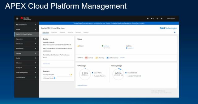 Dell APEX Cloud Platform for Red Hat OpenShift Arrives | Dell