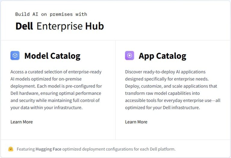Simplifying AI Deployment: Application Catalog on Dell Enterprise Hub ...